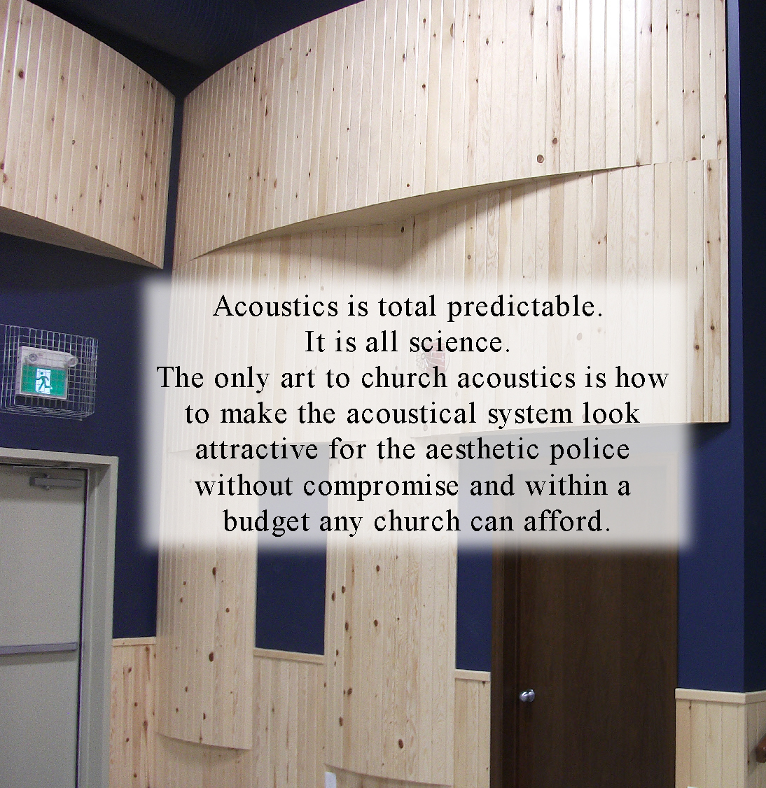 2018 « Welcome to the world of Church Acoustics